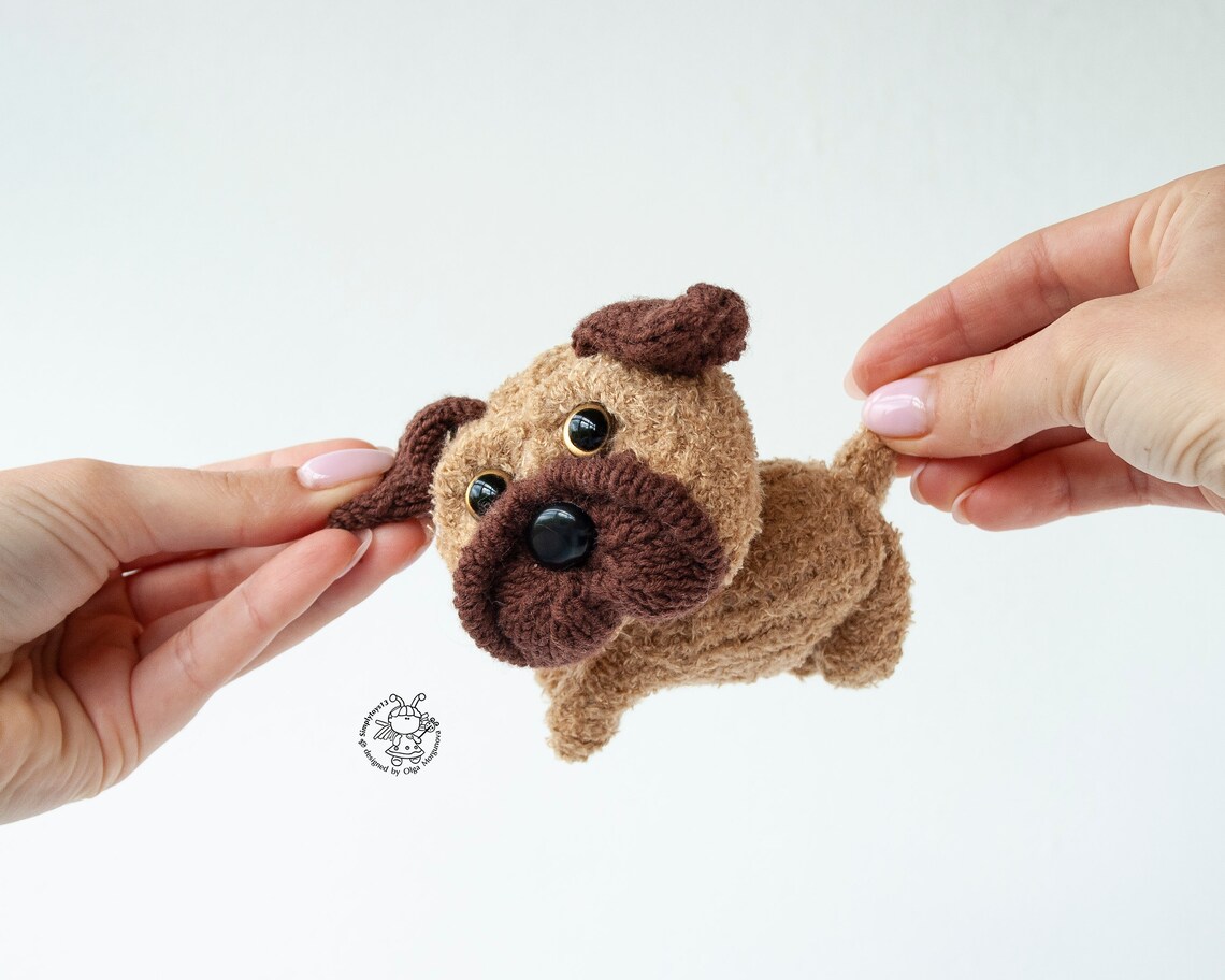 Mini Pug. Amigurumi Dog. Instant Download. Knitting Pattern. | Etsy
