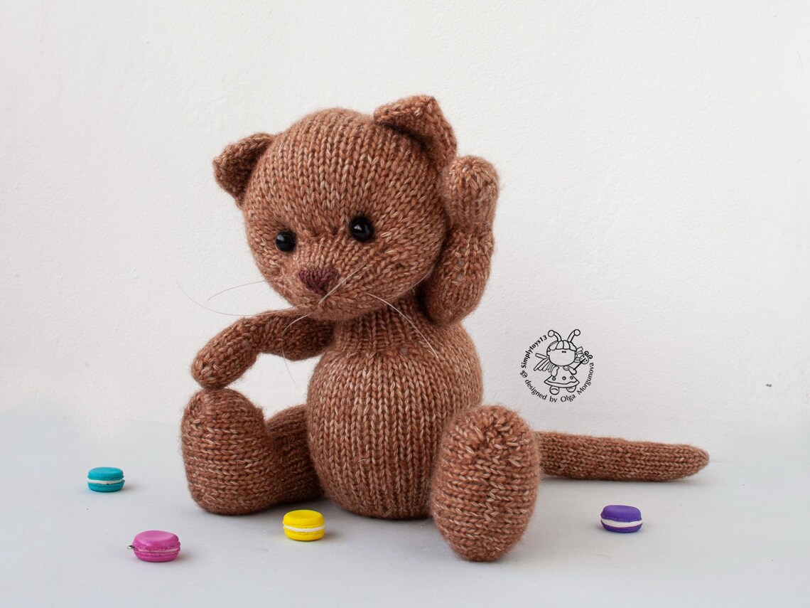 Kitty Milksi Knitting Amigurumi Pattern: Funny Knitted Round Without ...