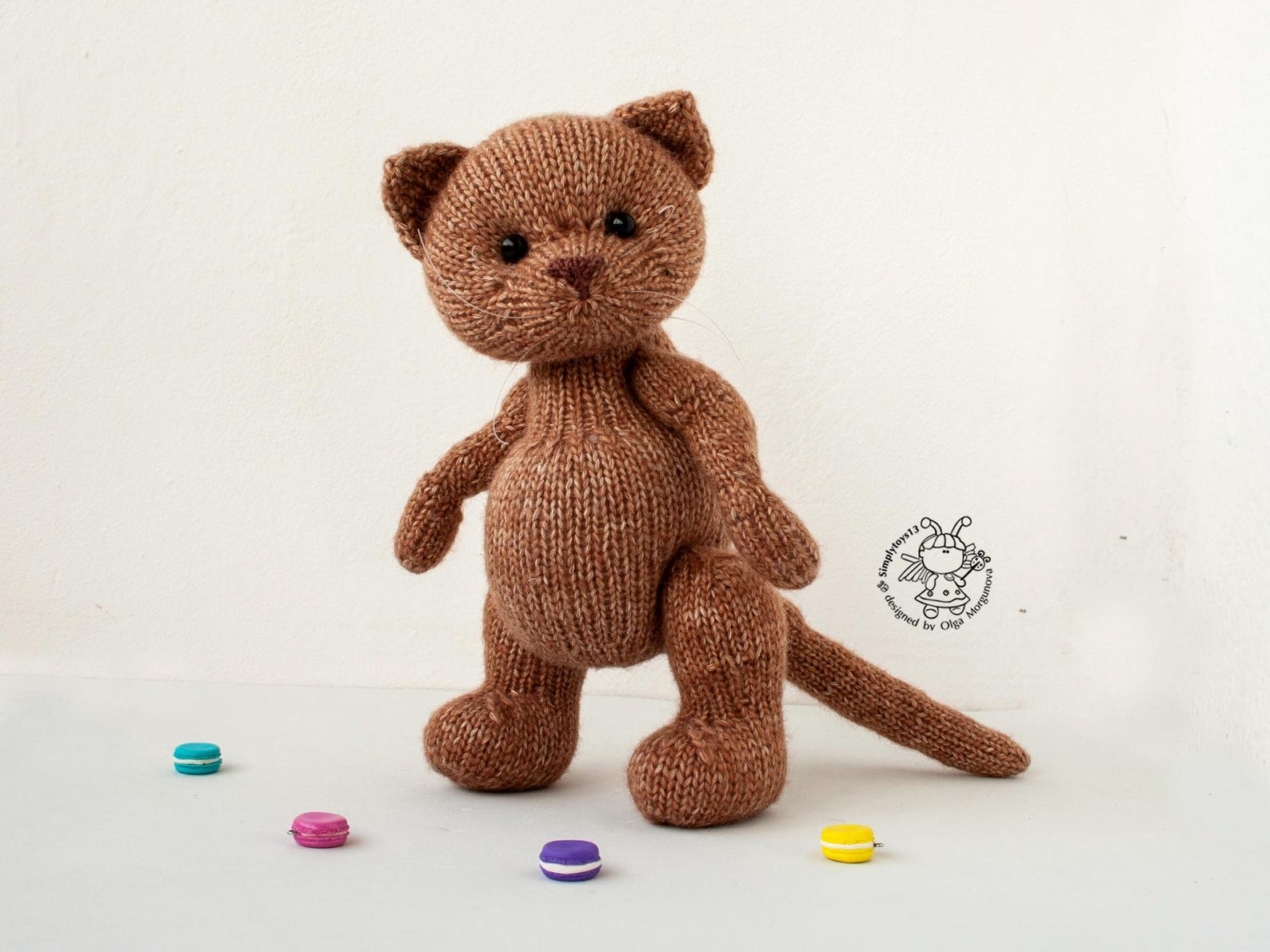 Kitty Milksi Knitting Amigurumi Pattern: Funny Knitted Round Without ...
