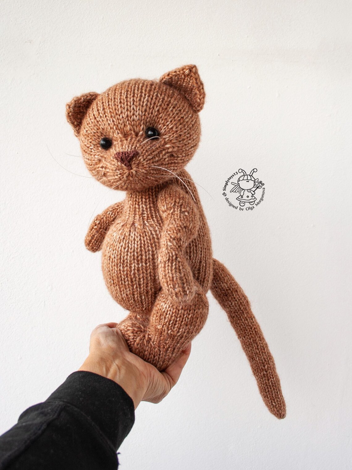 Kitty Milksi Knitting Amigurumi Pattern: Funny Knitted Round Without ...