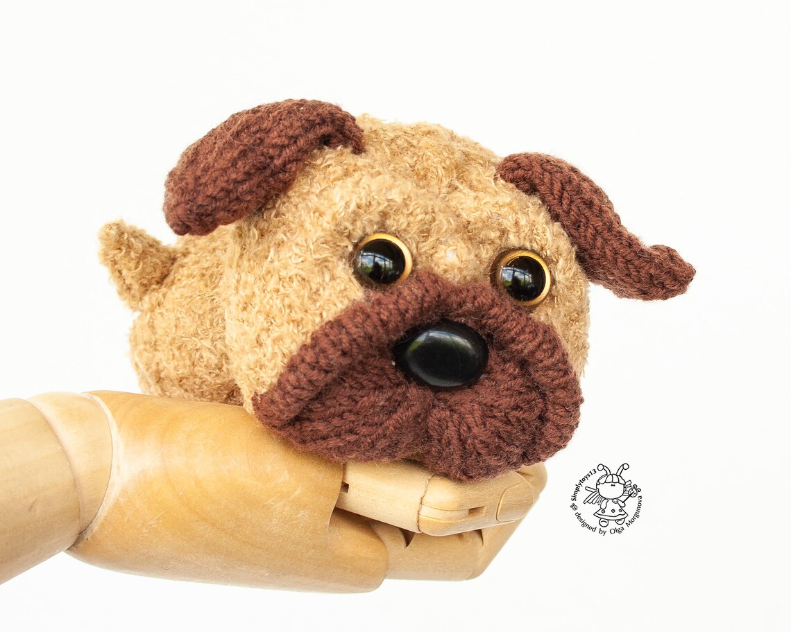 Mini Pug. Amigurumi Dog. Instant Download. Knitting Pattern. | Etsy