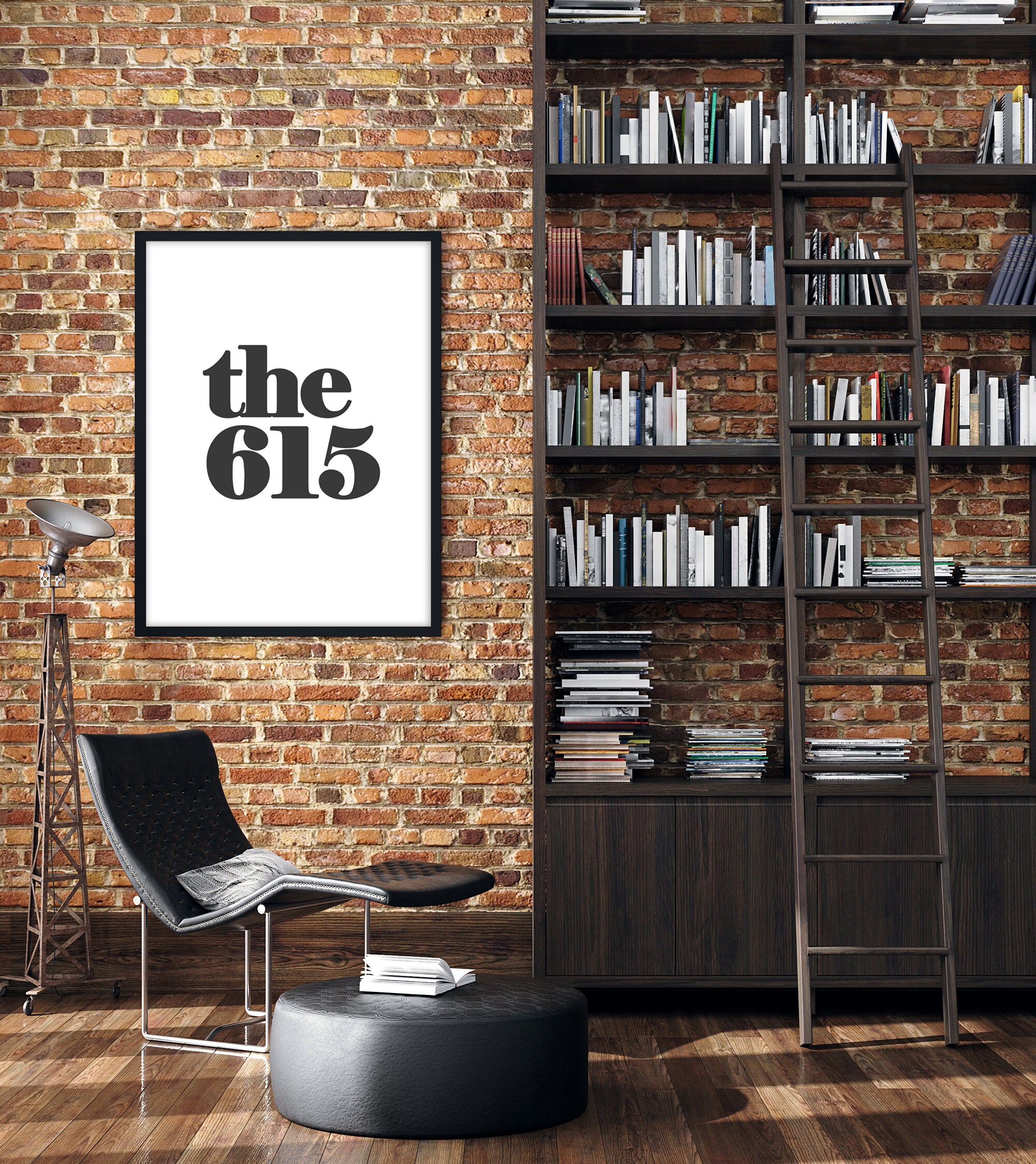 The Original Nashville 615 Area Code Digital Print Nashville, TN Area ...