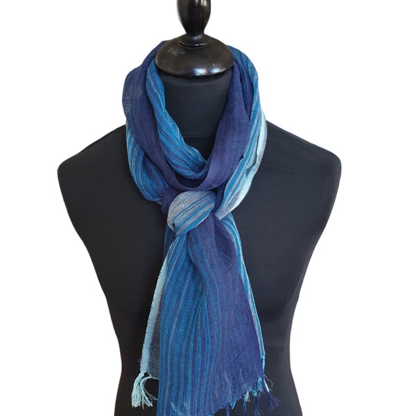 Blue Scarf - Etsy