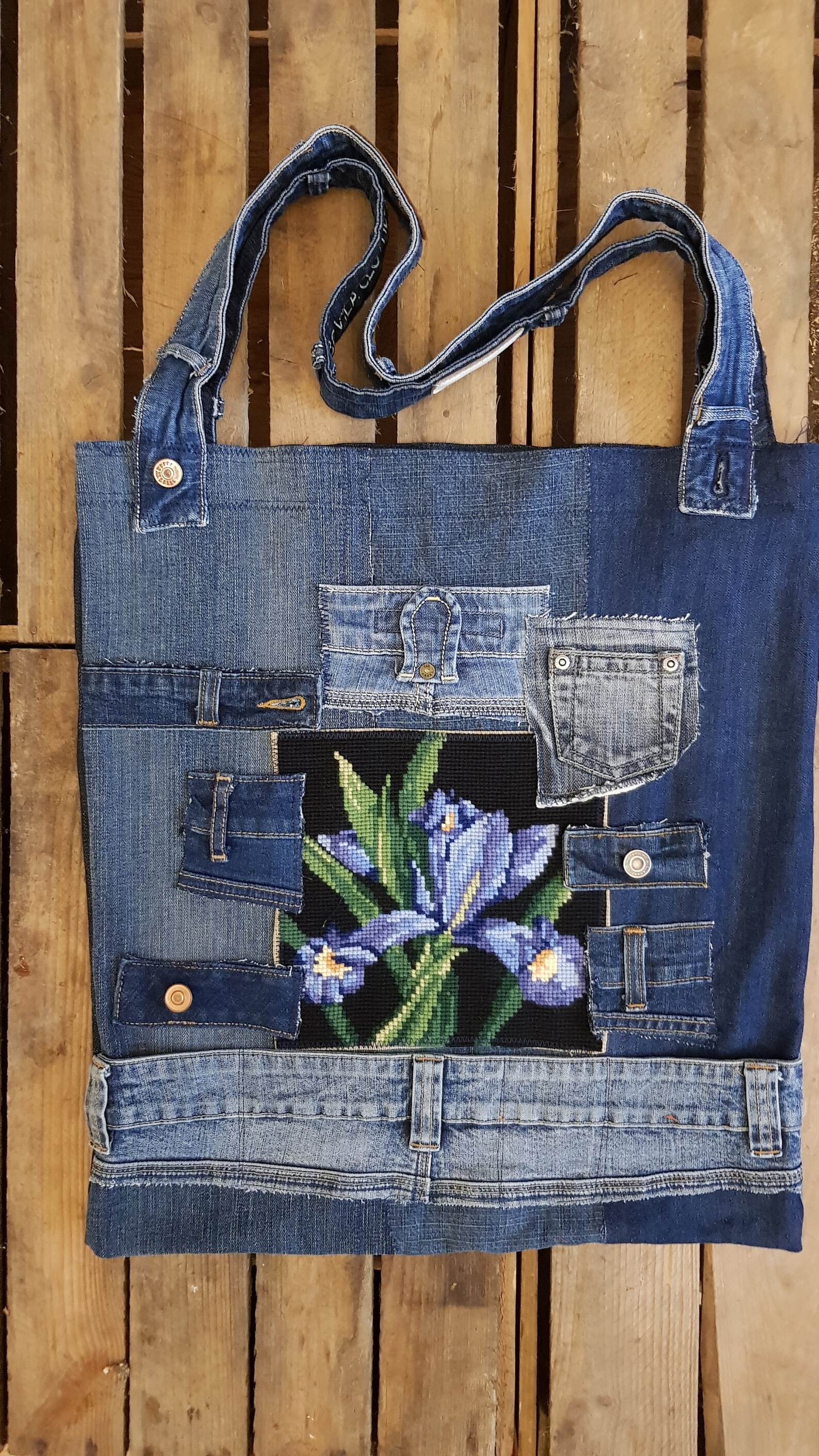 Handmade Denim Bag of Recycled Jeans, Blue, Denim, Recycled, - Etsy Canada