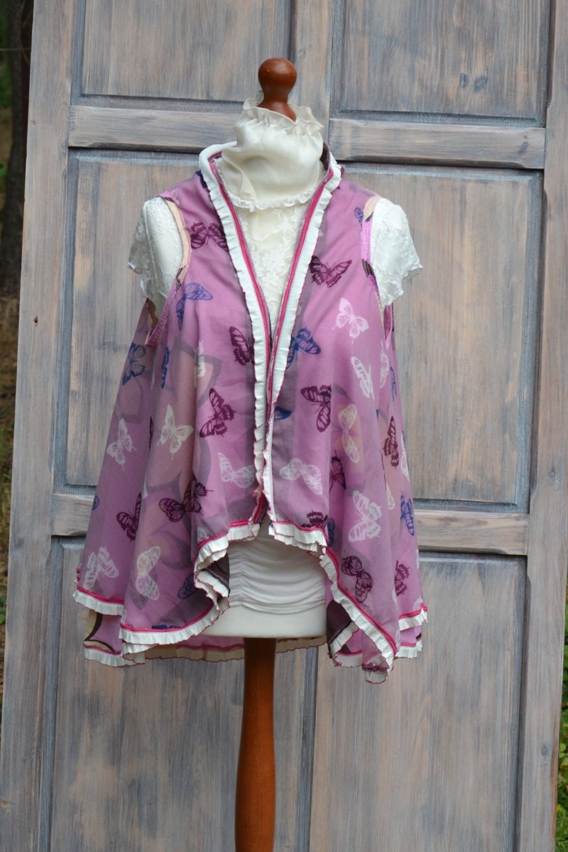 Artistic Vest Wearable Art Hippie Boho L XL - Etsy