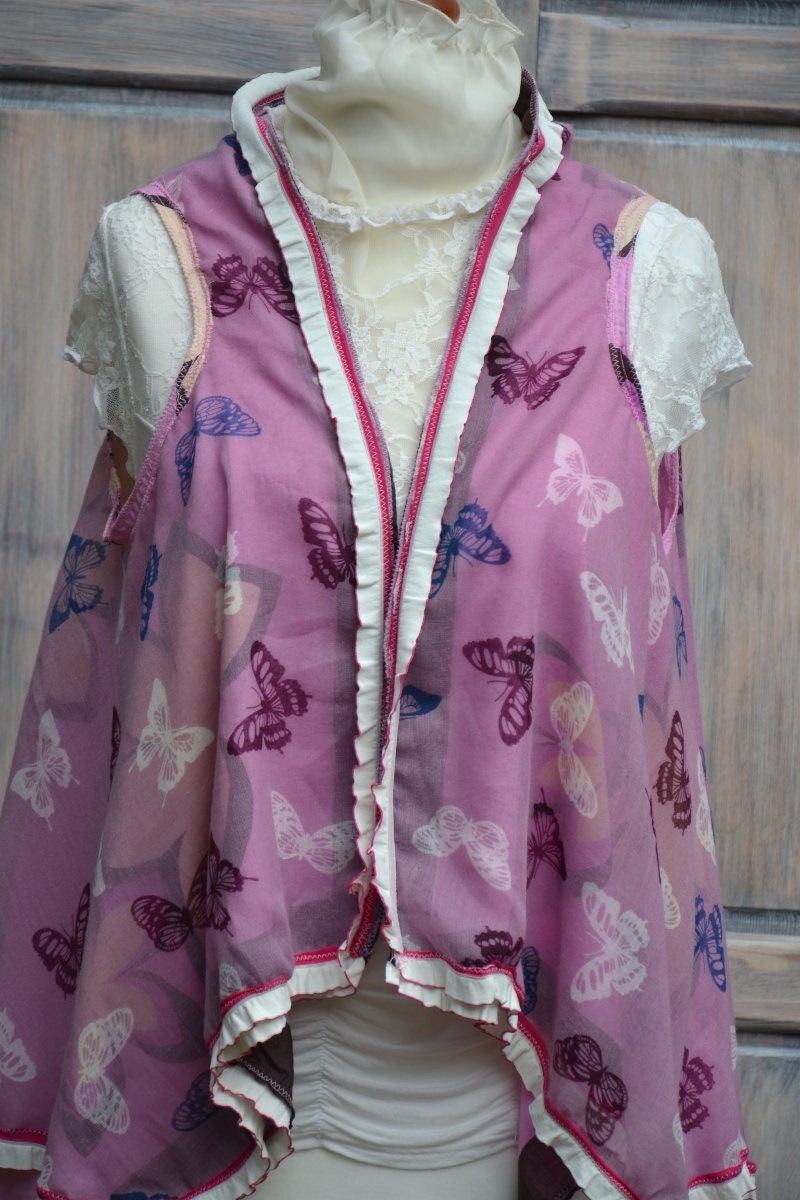 Artistic Vest Wearable Art Hippie Boho L XL - Etsy