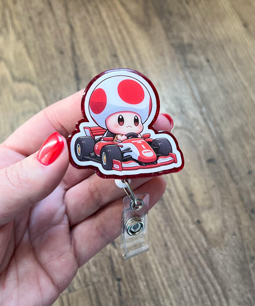 Cartoon Racing Toad Badge Reel | Gifts for Nurses | Nurse Badge Reel ...