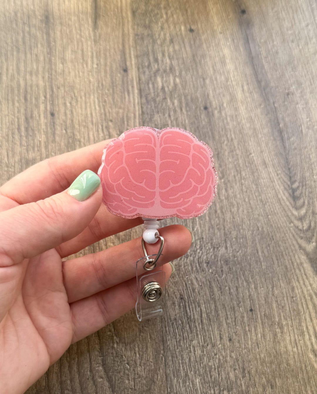 Anatomical Brain Badge Reel | Neurologist Badge Reel | Glitter Badge ...