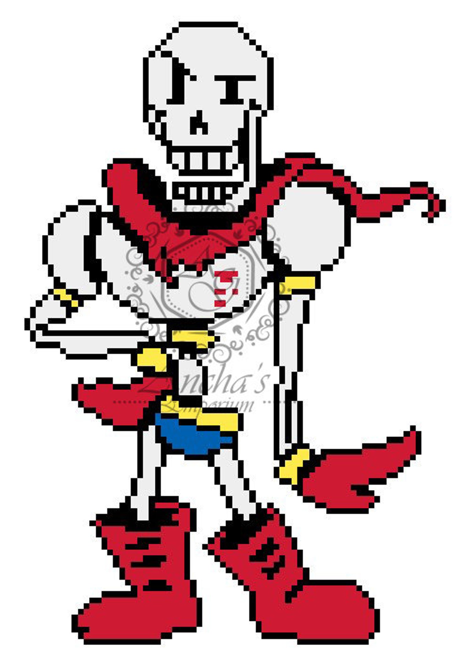Undertale Papyrus Cross Stitch Pattern - Etsy