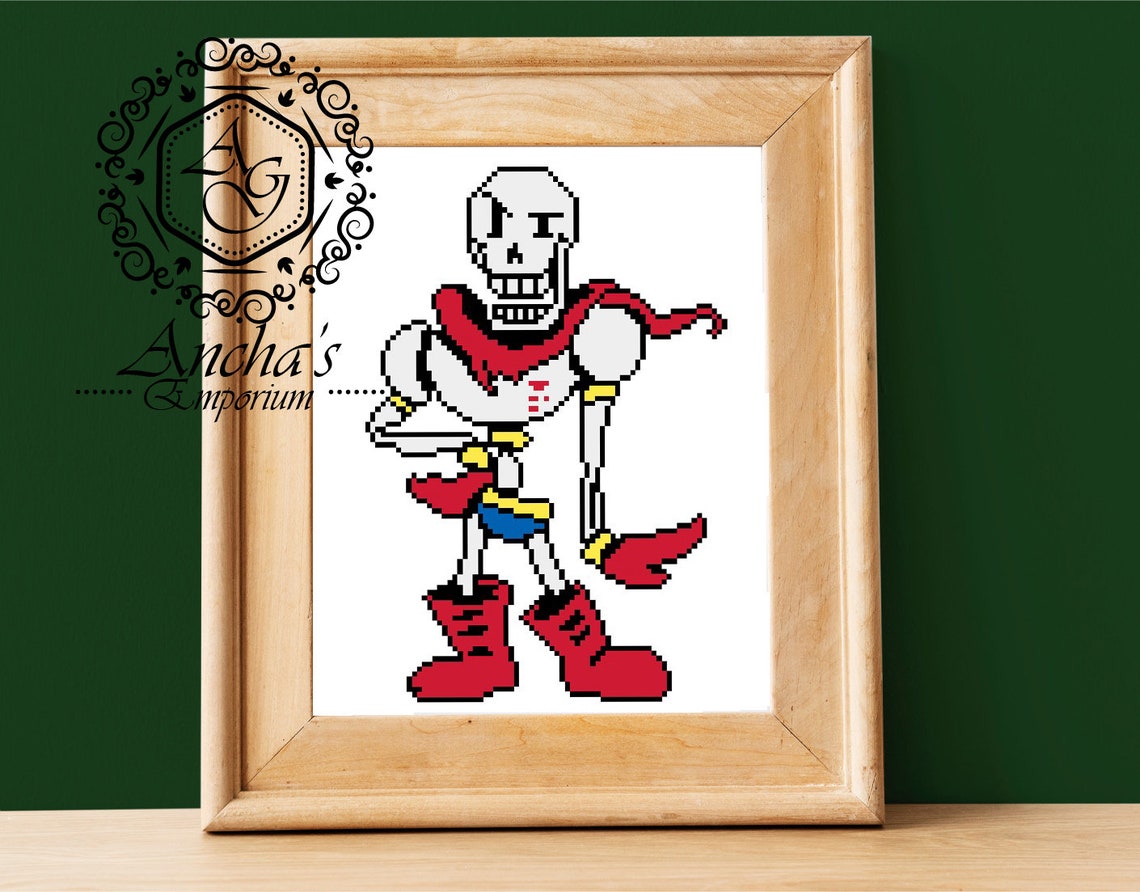 Undertale Papyrus Cross Stitch Pattern - Etsy