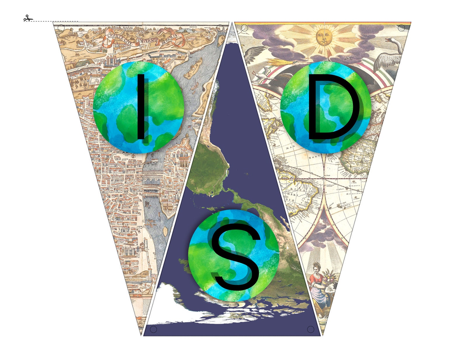 Happy GIS Day DIY Pennant Banner Digital Download Printable 8.5x11 - Etsy