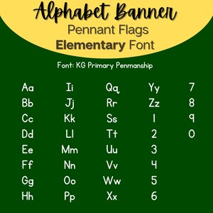 Printable - DIY - Classroom Decoration - Alphabet & Numbers - Lined ...