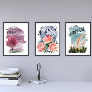 Printable Inspirational Posters (set of 5) - 8.5x11 Portrait - Etsy