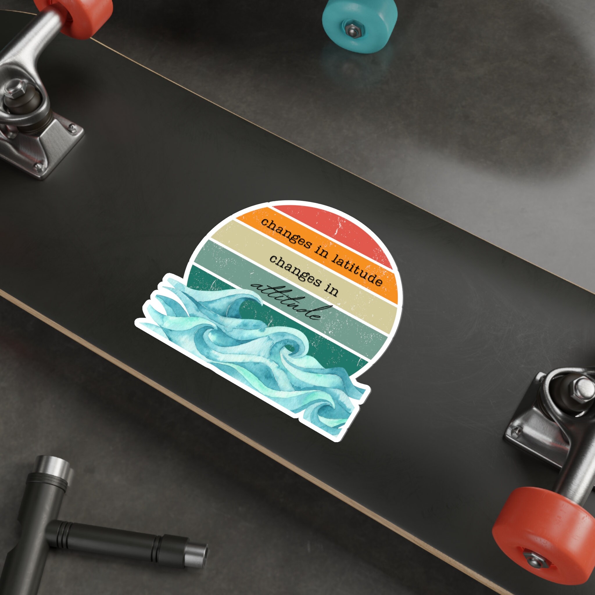 Sticker - Changes in Latitude GIS Geography Die-cut, 1pc - Etsy