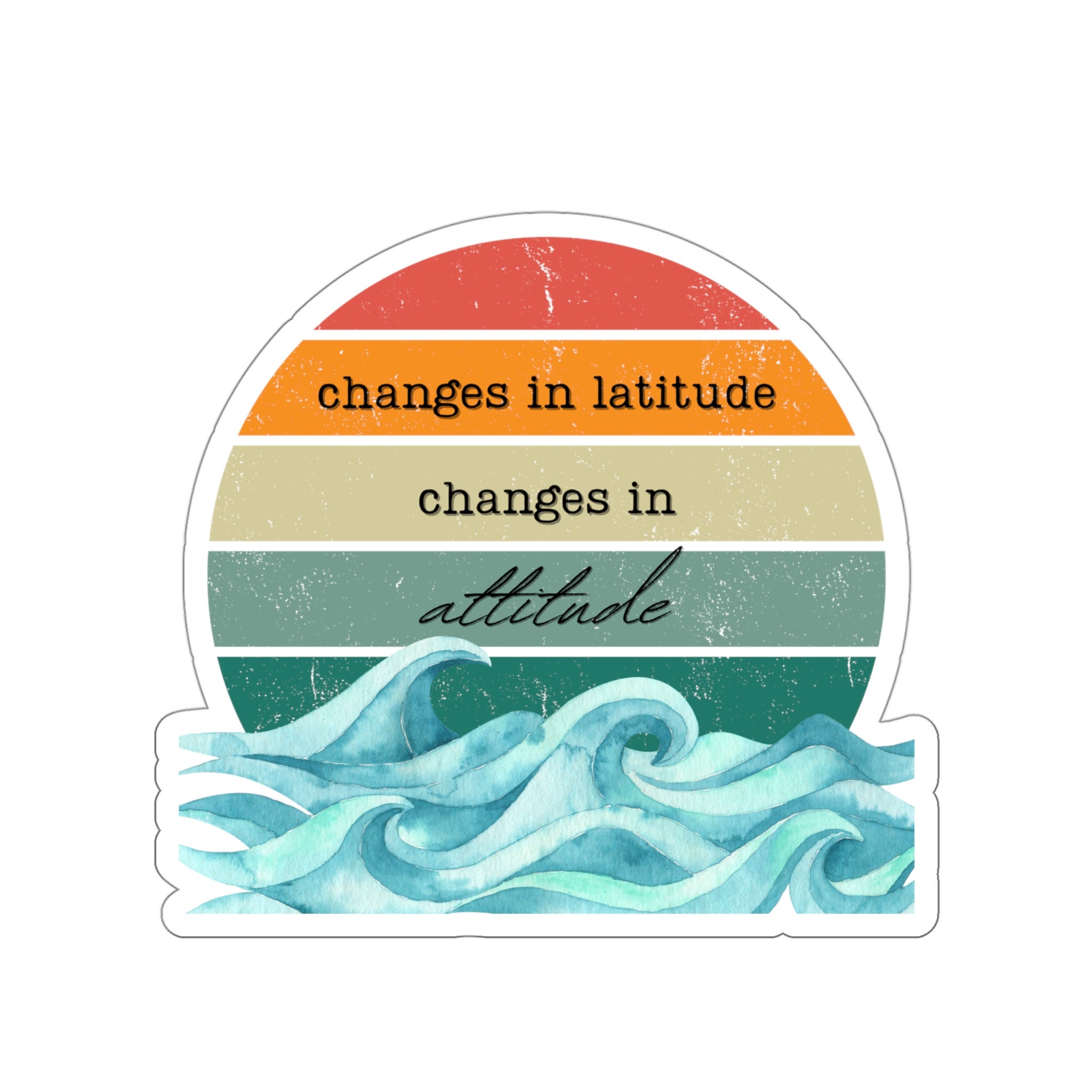 Sticker - Changes in Latitude GIS Geography Die-cut, 1pc - Etsy