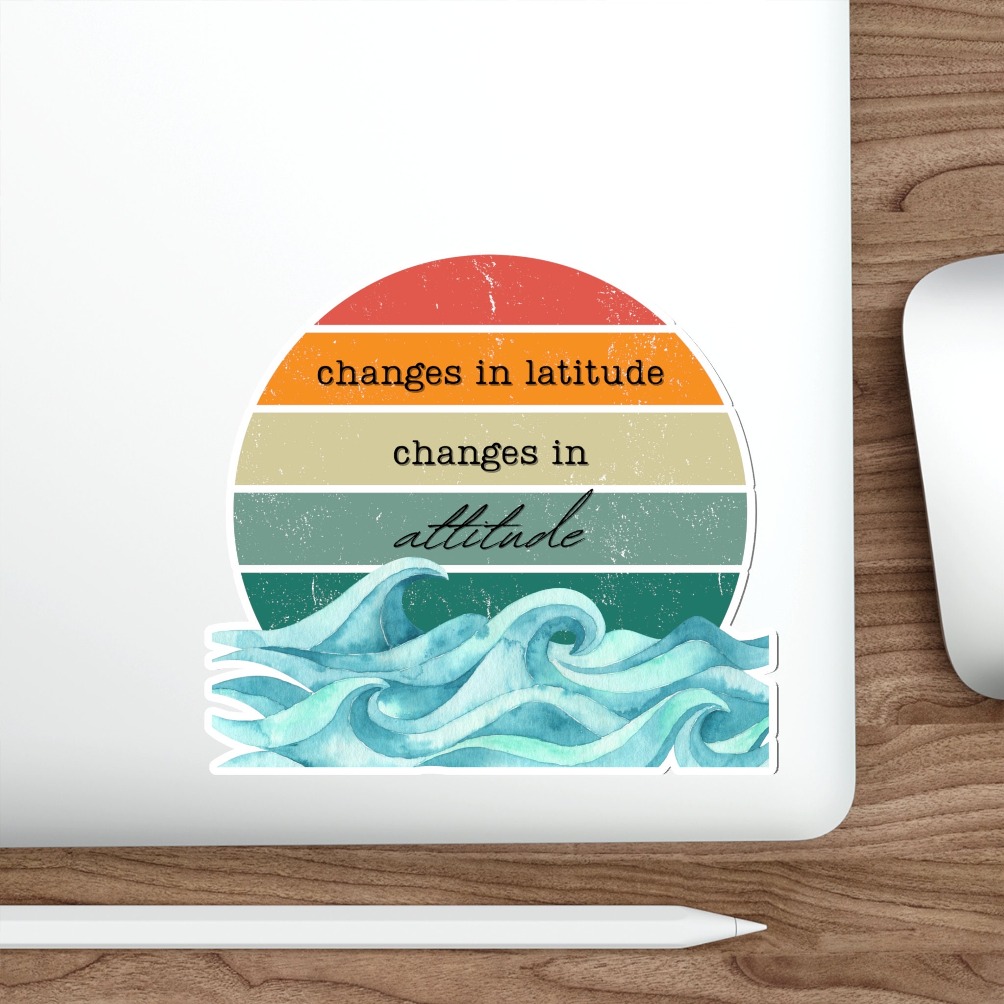 Sticker - Changes in Latitude GIS Geography Die-cut, 1pc - Etsy