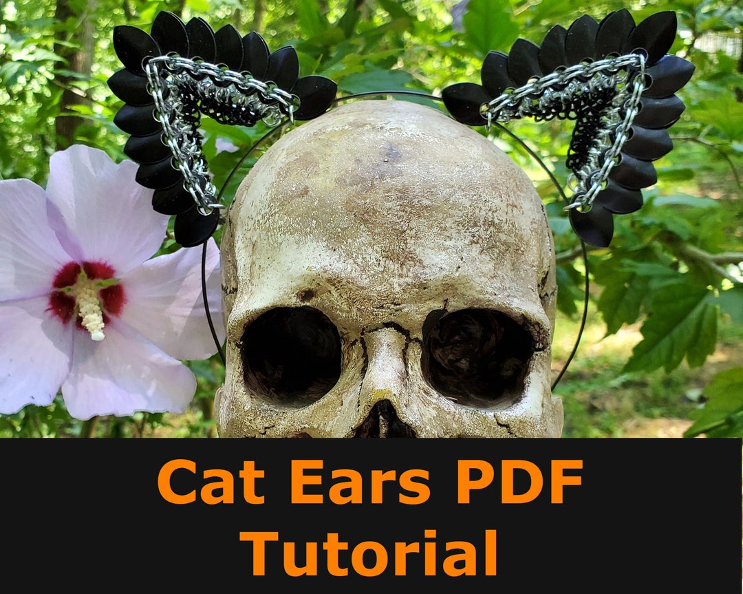 Scale Cat Ears Tutorial - PDF Instant Download - Chainmaille Tutorial ...