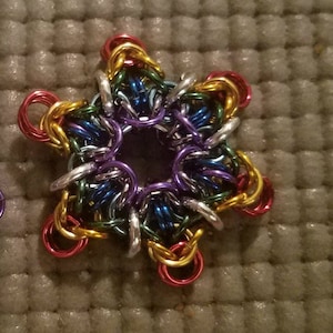 Chainmaille Tutorial - PDF - Star of Ouranos Chainmail Pendant - 6 ...