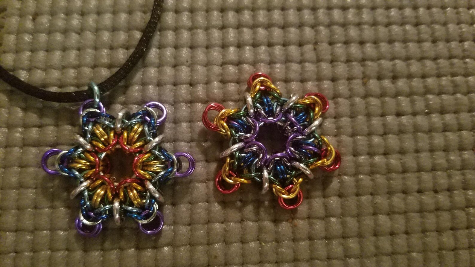 Chainmaille Tutorial PDF Star of Ouranos Chainmail Pendant | Etsy