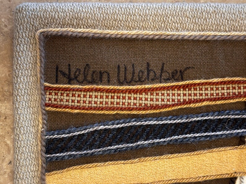 Helen Webber Fabric Collage Tapestry (possibly Lake of the Moon) 13/100 ...