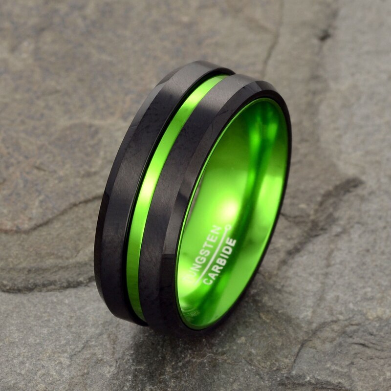 Lime Green Ring - Etsy