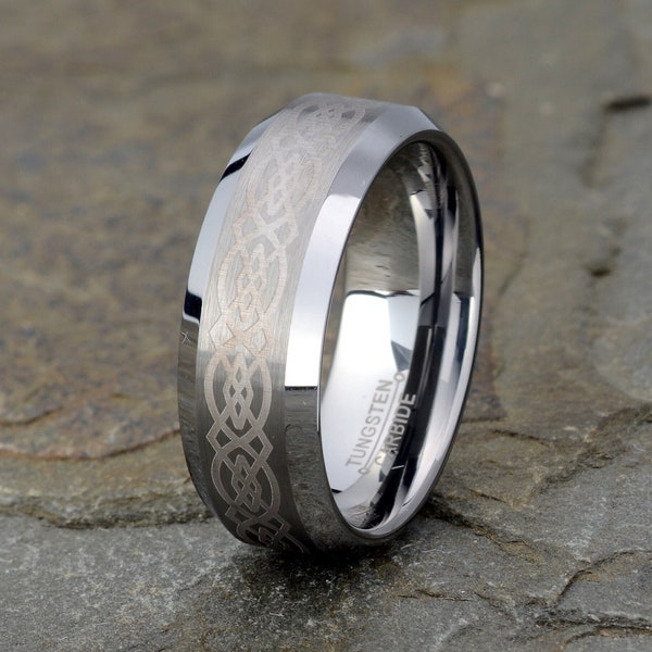 Celtic Wedding Band Set - Etsy