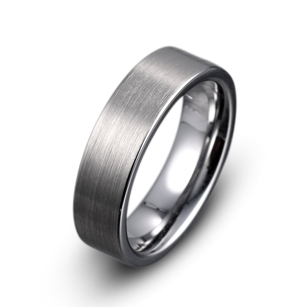 Grey Tungsten Ring - Etsy