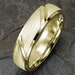 Yellow Gold Tungsten Ring, Mens Wedding Band 8mm - Etsy