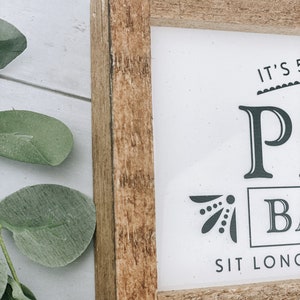 Patio Bar and Grill Subway Tile Sign Wood Sign Reclaimed - Etsy