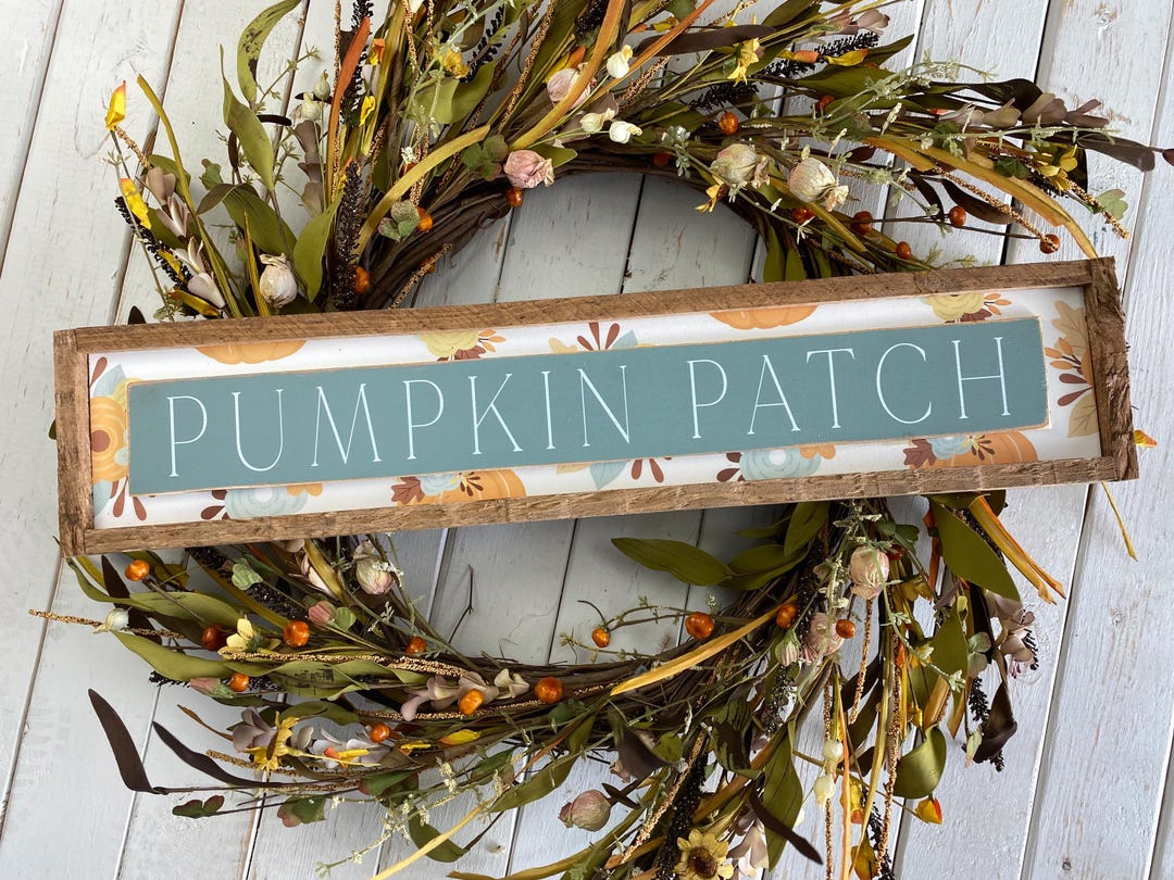 Pumpkin Patch Wood Shelf Sitter Sign, Pumpkin Sign, Fall Wood Sign ...