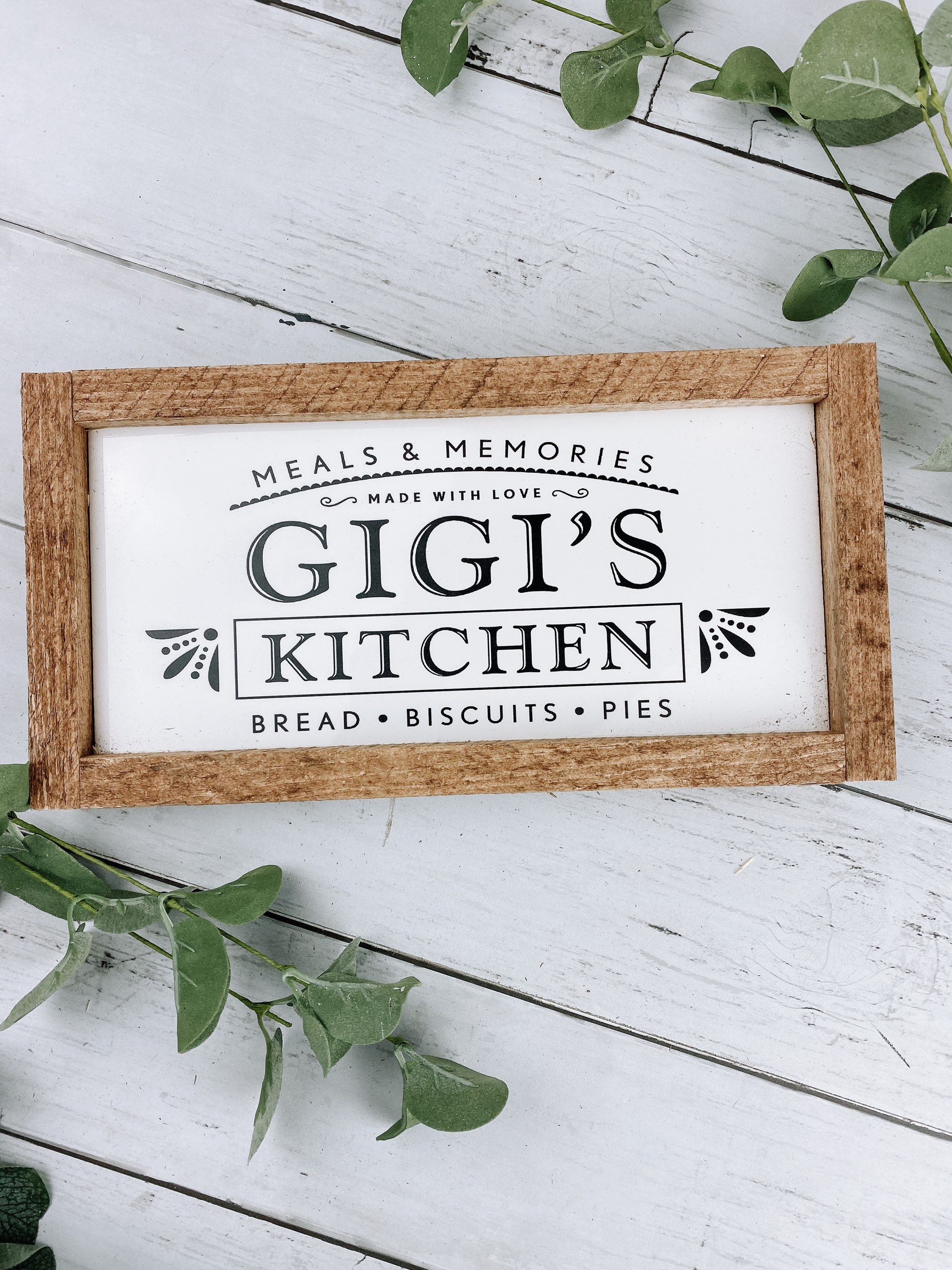 Gigi's Kitchen Subway Tile Sign Grandparent Sign | Etsy