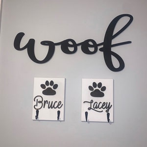 Woof Word Cut Out, Laser Cut, Wood Words, Wood Cut Word, Wall Wood ...