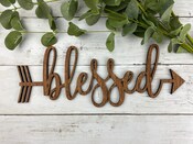 Welcome Script Word Wood Sign, Wooden Words, Sign Art, Rustic Cursive ...