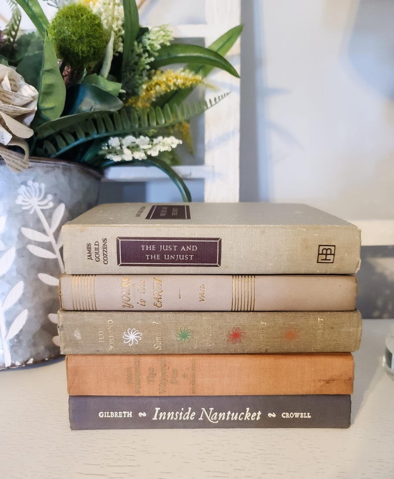 NEUTRAL - Custom Stack of Curated Books - Modern Farmhouse Decor - Home ...