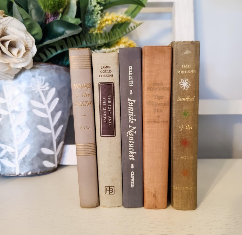NEUTRAL - Custom Stack of Curated Books - Modern Farmhouse Decor - Home ...