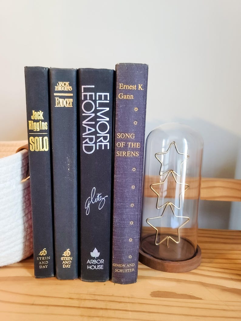 BLACK - Custom Stack of Curated Books - Modern Farmhouse Decor - Home ...