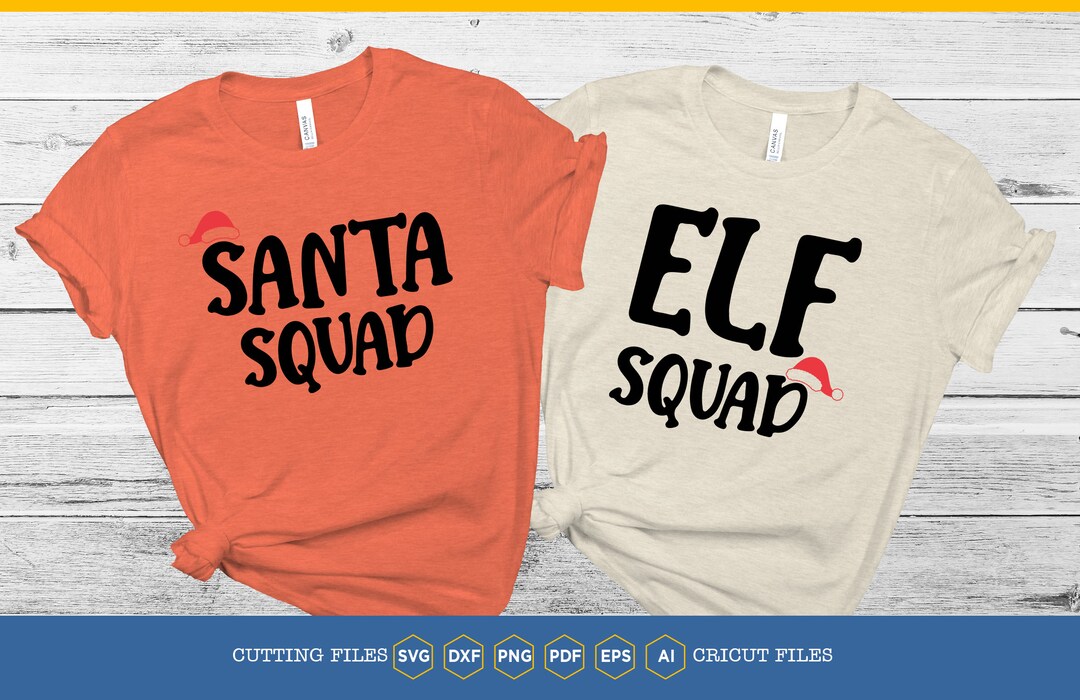 Santa Squad Svg | Elf Squad Svg | Merry Christmas | Santa Claus Svg ...