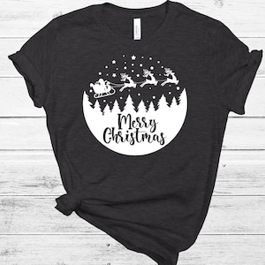 Merry Christmas SVG | Christmas Deer Winter Scene | Christmas Night SVG ...