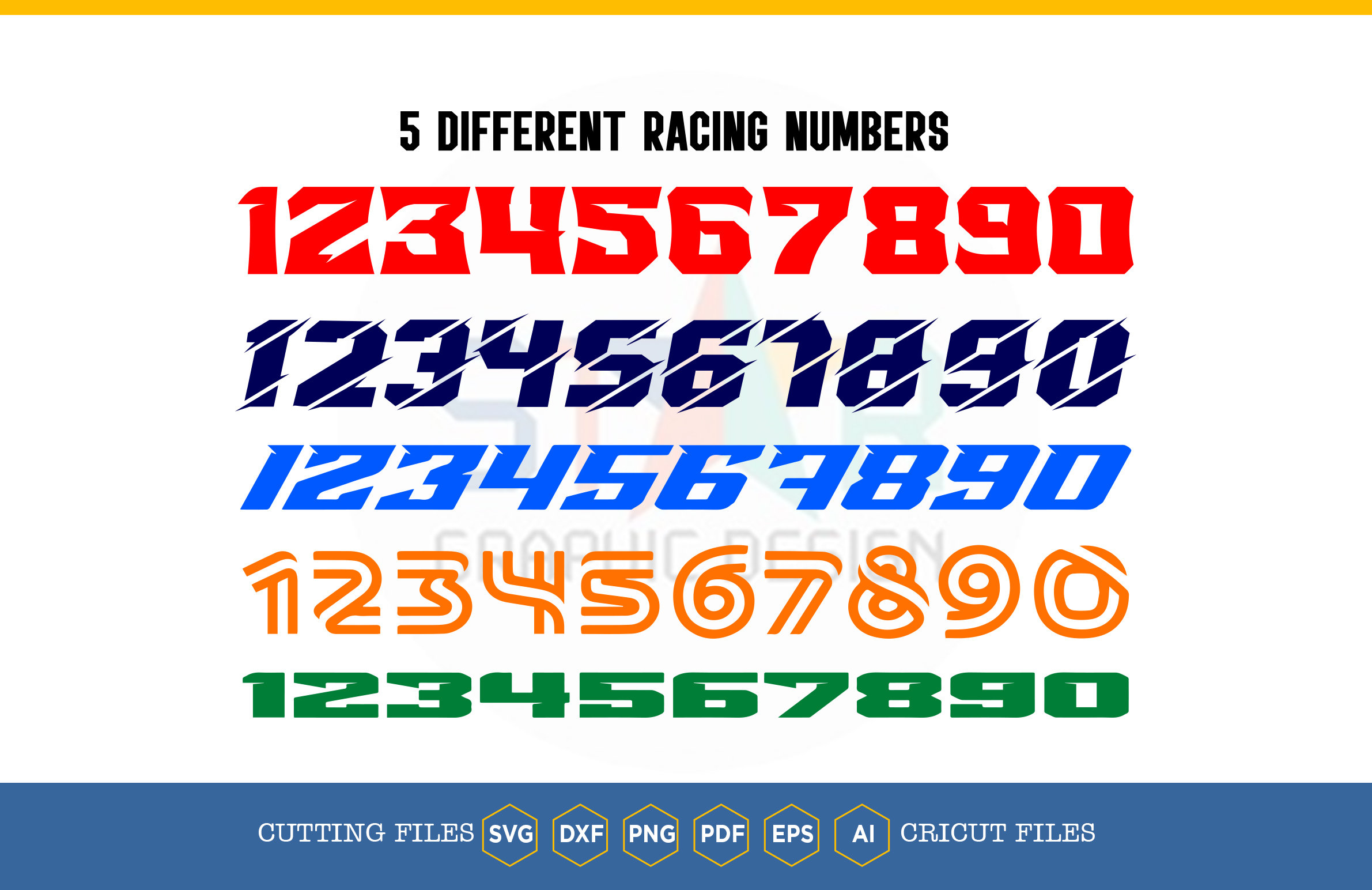 Racing Number Designs