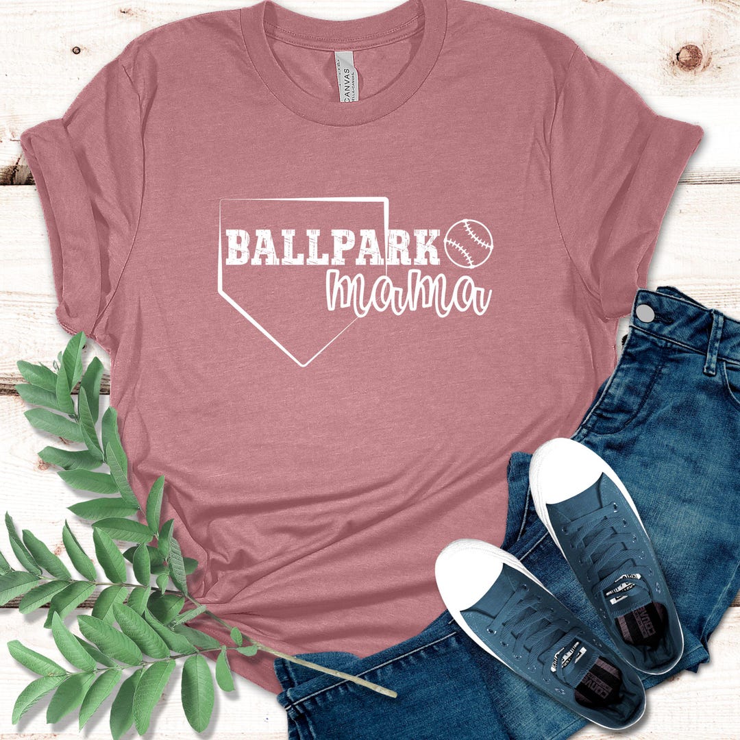 Ballpark Mama Shirt for Baseball Mom Funny Baseball Moms Mother's Day ...