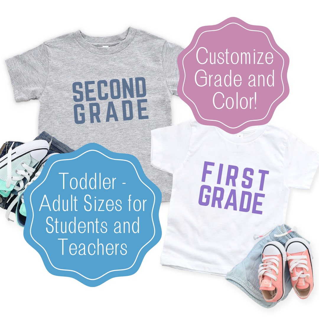 Grade Shirt for Back to School First Day of School Tshirt for Teacher ...