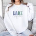 Custom Lake Sweatshirt for Lake Vacation Crewneck Sweatshirt ...