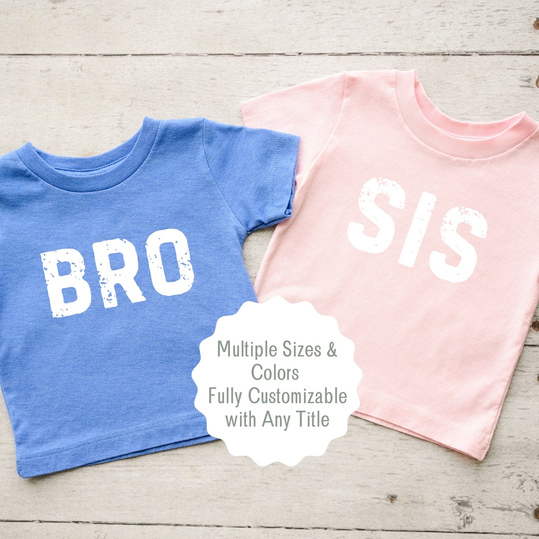 Bro and Sis Matching Sibling Shirts for Little Brother Big Sister Shirt ...