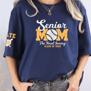 Senior Baseball Mom Shirt for Last High School Baseball Season Softball ...