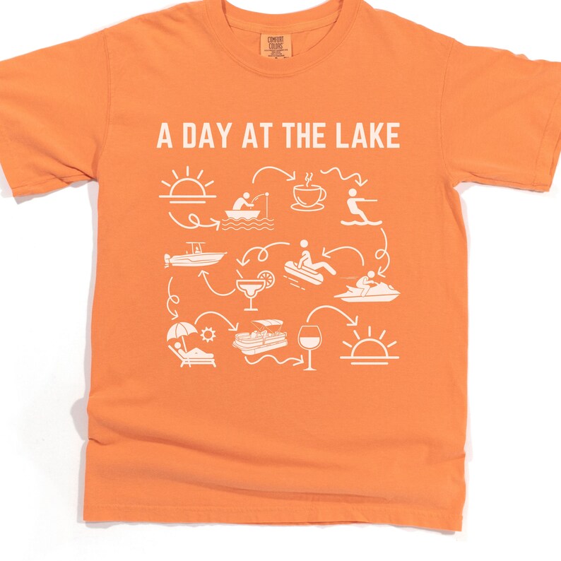 Lake Shirt for Adult A Day at the Lake Funny Lake Tshirt for Lake House ...