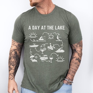 Lake Shirt for Adult A Day at the Lake Funny Lake Tshirt for Lake House ...
