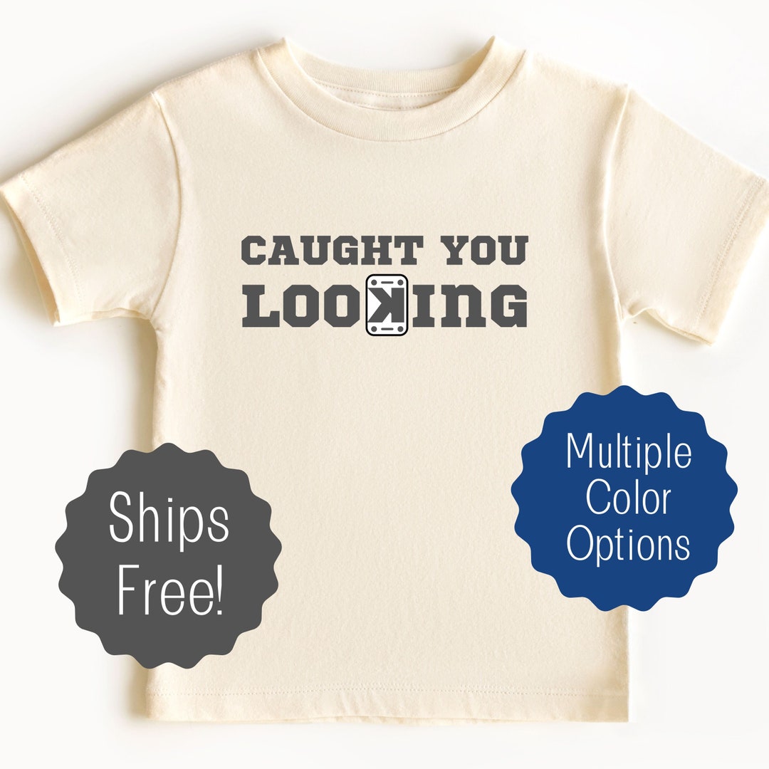 Caught You Looking Shirt for Pitcher Unisex Cotton Tee Baseball Player ...