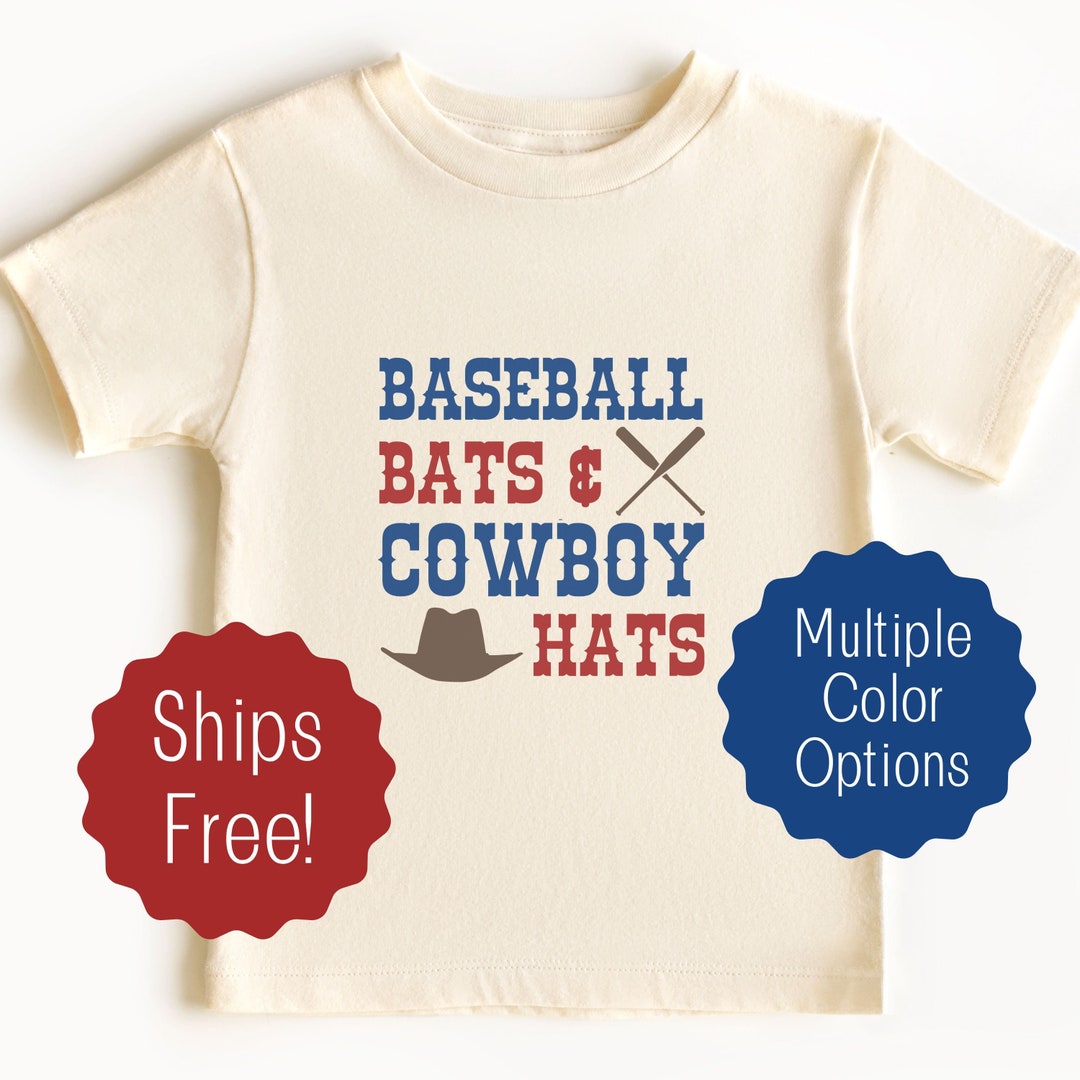 Baseball Shirt for Kids Country Baseball T-shirt Baseball Bats and ...