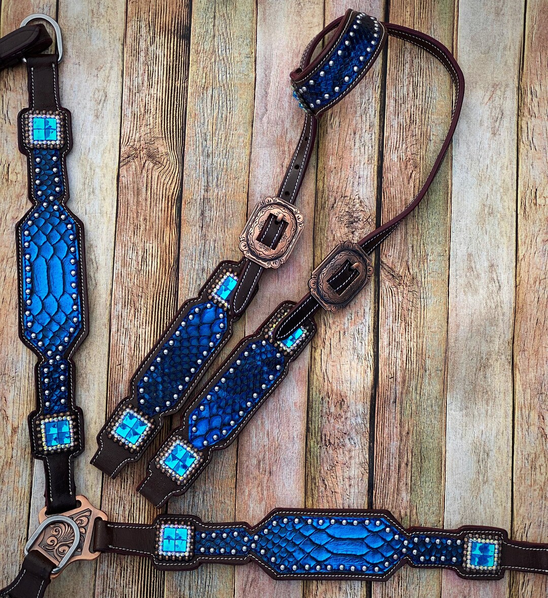 Blue Dragon Tack Set - Etsy