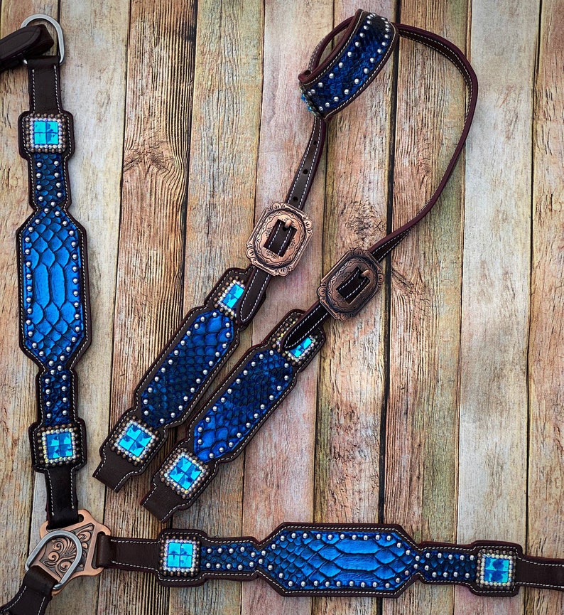 Blue Dragon Tack Set - Etsy